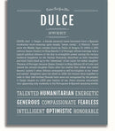 Dulce | Name Art Print – Name Stories