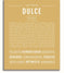Dulce | Name Art Print – Name Stories