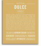 Dulce | Name Art Print – Name Stories