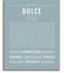 Dulce Personalized Name Meaning Art Prints – Name Stories