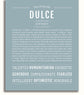 Dulce | Name Art Print – Name Stories