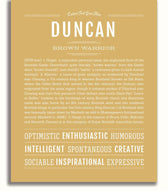 Duncan | Name Art Print – Name Stories