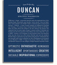 Duncan | Name Art Print – Name Stories