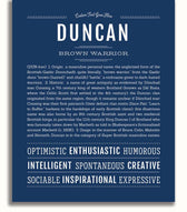 Duncan | Name Art Print – Name Stories