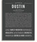 Dustin | Name Art Print – Name Stories