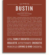 Dustin | Name Art Print – Name Stories
