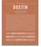Dustin | Name Art Print – Name Stories