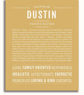 Dustin | Name Art Print – Name Stories