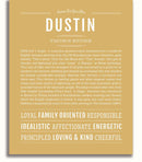 Dustin | Name Art Print – Name Stories