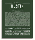 Dustin | Name Art Print – Name Stories
