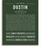 Dustin | Name Art Print – Name Stories