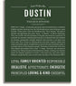 Dustin | Name Art Print – Name Stories
