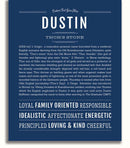 Dustin | Name Art Print – Name Stories
