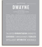 Dwayne | Name Art Print – Name Stories
