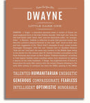 Dwayne | Name Art Print – Name Stories