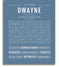 Dwayne Personalized Name Meaning Art Prints – Name Stories