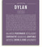 Dylan Personalized Name Meaning Art Prints – Name Stories