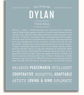 Dylan (female) | Name Art Print – Name Stories
