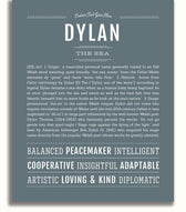 Dylan (male) | Name Art Print – Name Stories