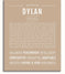 Dylan (male) | Name Art Print – Name Stories