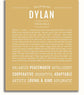 Dylan (male) | Name Art Print – Name Stories