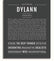 Dylann Personalized Name Meaning Art Prints – Name Stories