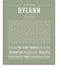 Dylann Personalized Name Meaning Art Prints – Name Stories