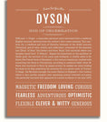 Dyson | Name Art Print – Name Stories