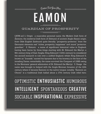 Eamon | Name Art Print – Name Stories