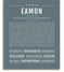 Eamon Personalized Name Meaning Art Prints – Name Stories