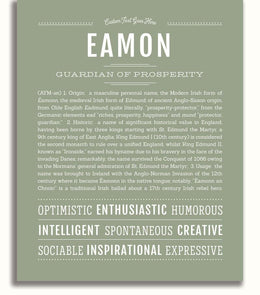 Eamon | Name Art Print – Name Stories