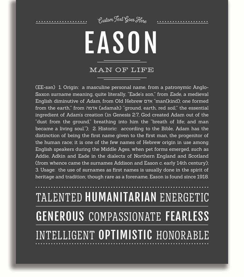 Eason | Name Art Print – Name Stories