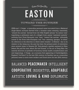 Easton | Name Art Print – Name Stories