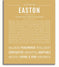 Easton Personalized Name Meaning Art Prints – Name Stories