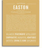 Easton Personalized Name Meaning Art Prints – Name Stories