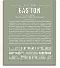 Easton | Name Art Print – Name Stories