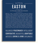 Easton | Name Art Print – Name Stories