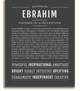 Ebrahim | Name Art Print – Name Stories