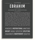 Ebrahim | Name Art Print – Name Stories
