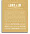 Ebrahim | Name Art Print – Name Stories