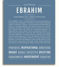 Ebrahim | Name Art Print – Name Stories