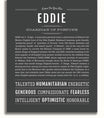 Eddie Personalized Name Meaning Art Prints – Name Stories