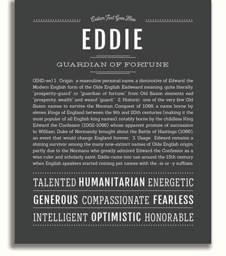 Eddie | Name Art Print – Name Stories