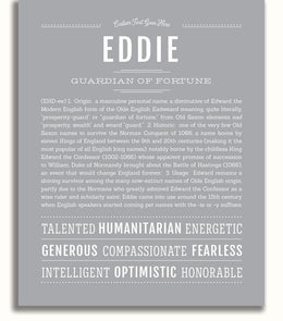 Eddie | Name Art Print – Name Stories