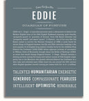 Eddie Personalized Name Meaning Art Prints – Name Stories