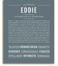 Eddie Personalized Name Meaning Art Prints – Name Stories