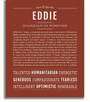 Eddie Personalized Name Meaning Art Prints – Name Stories