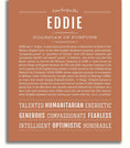 Eddie | Name Art Print – Name Stories