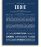 Eddie Personalized Name Meaning Art Prints – Name Stories
