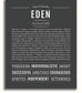 Eden (male) | Name Art Print – Name Stories